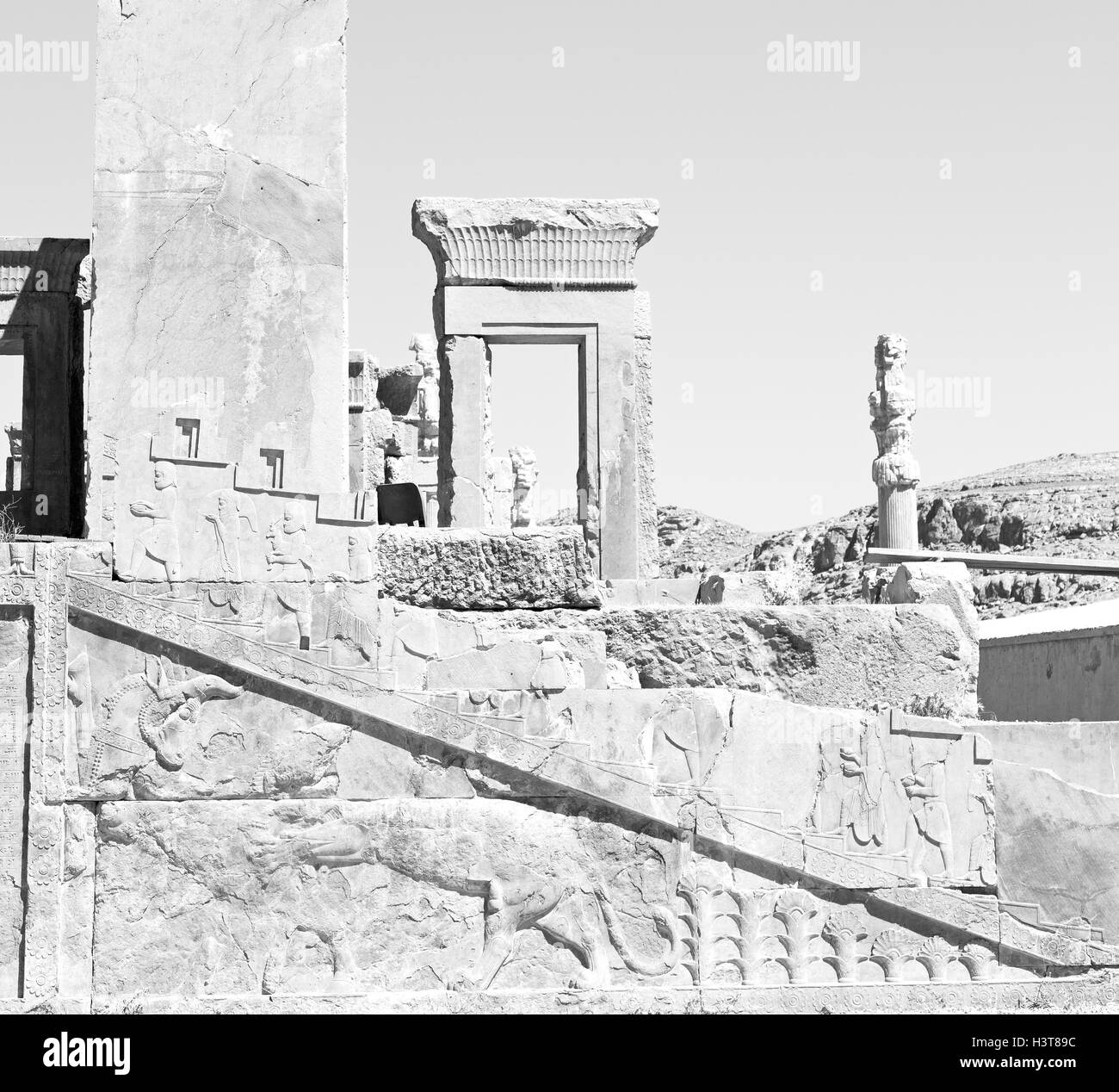 in iran persepolis the old ruins historical destination monuments and ...