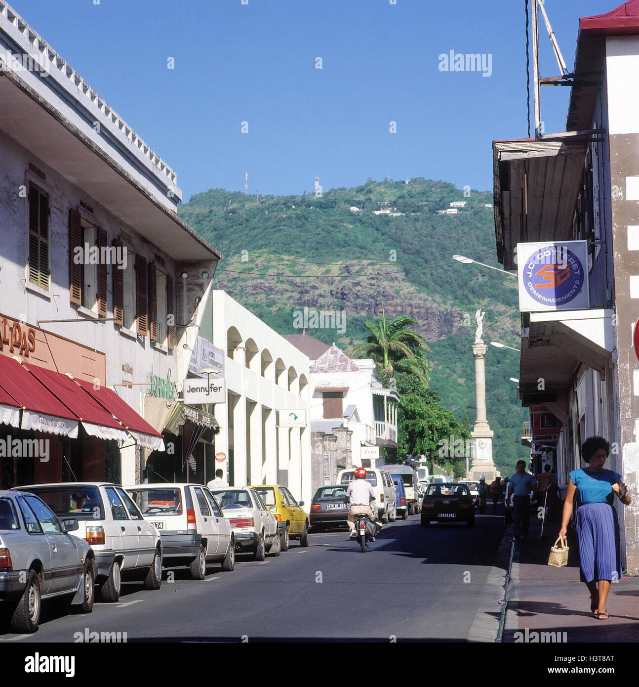 La Reunion, Saint-Denis, city centre, Indian ocean, Maskarenen, island ...