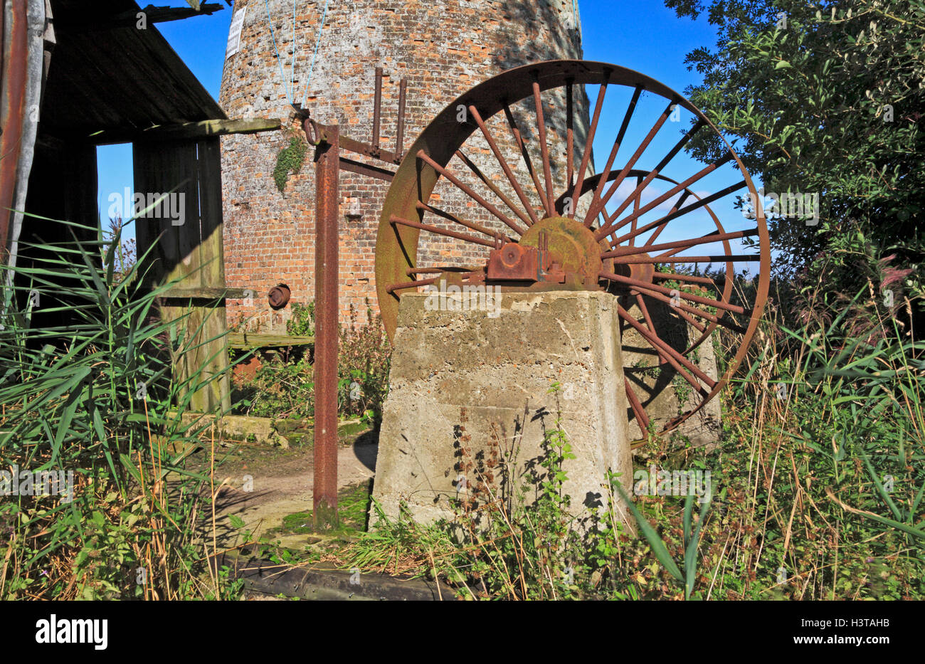A view of later engine house machinery by the redundant drainage mill ...