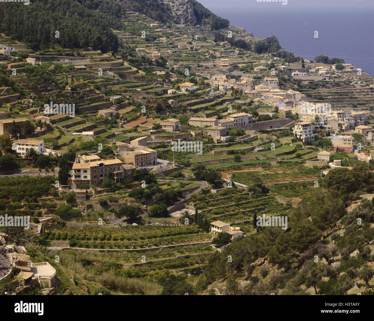 Spain, Majorca, Banyalbufar on the north coast, Europe, heaven, sea ...