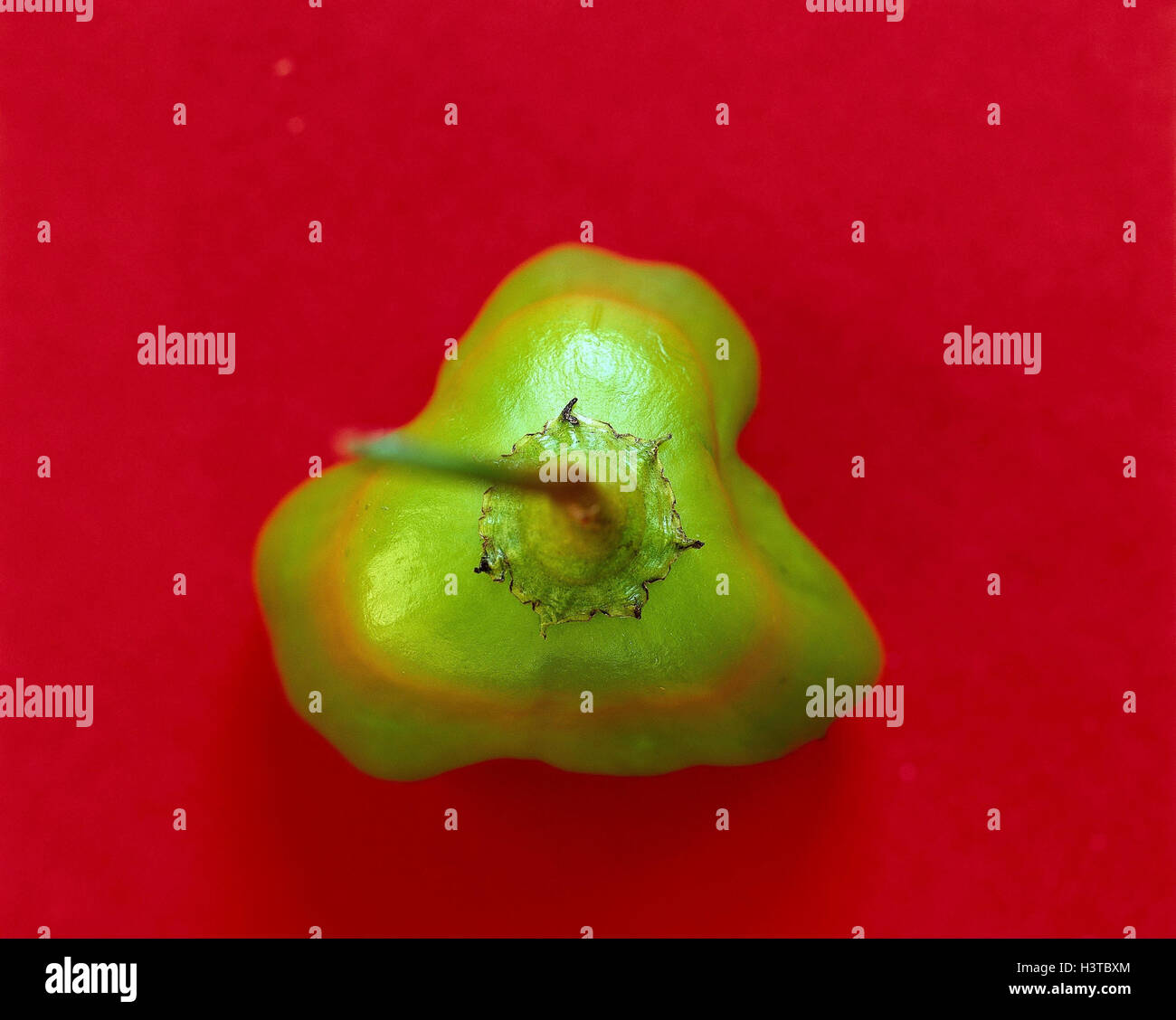 Pepper, green, from above, paprika, pod, vegetables, nutrition, healthy ...