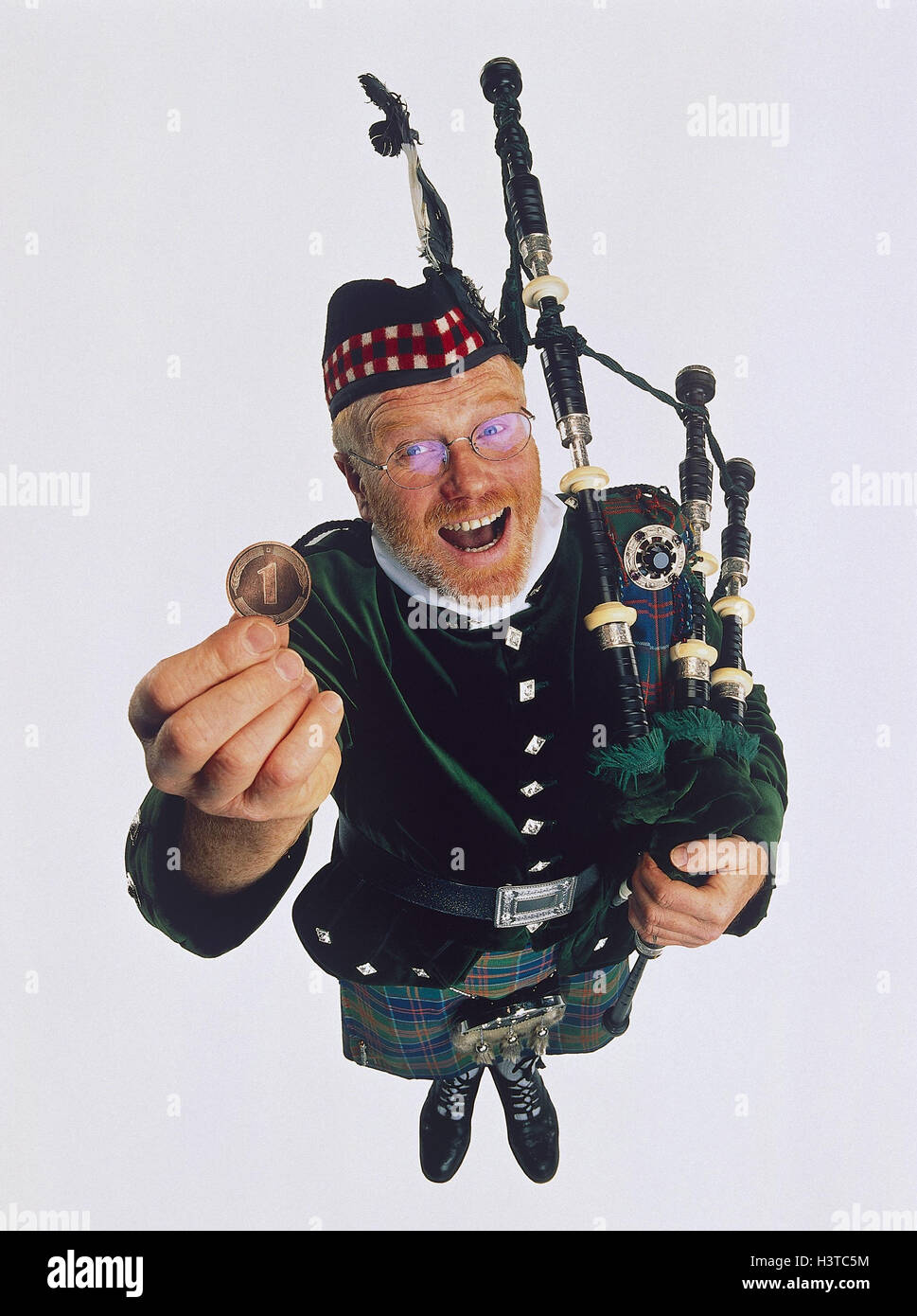 Bulkheads, bagpipes, pfennig, smile, from above studio, man, clothes ...