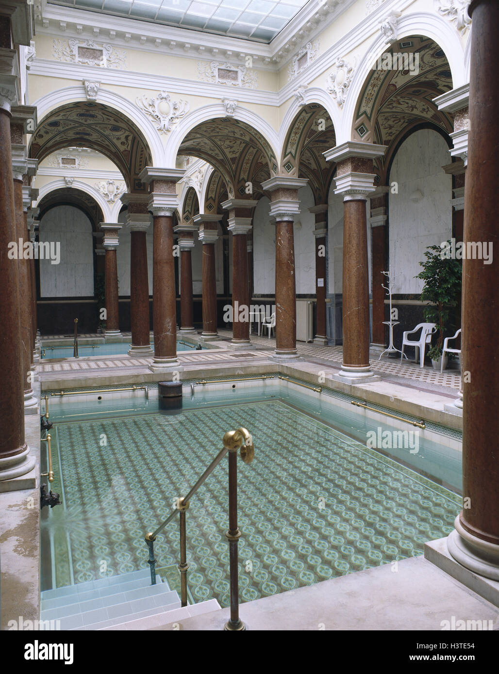 Czech Republic, Marien's bath, "new bath", inside, Roman bath, Europe ...