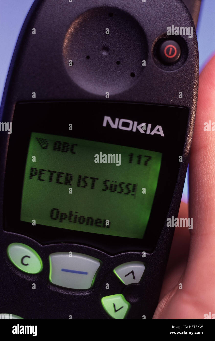 Mobile phone, SMS, message, display, hand, detail, radio telephone ...