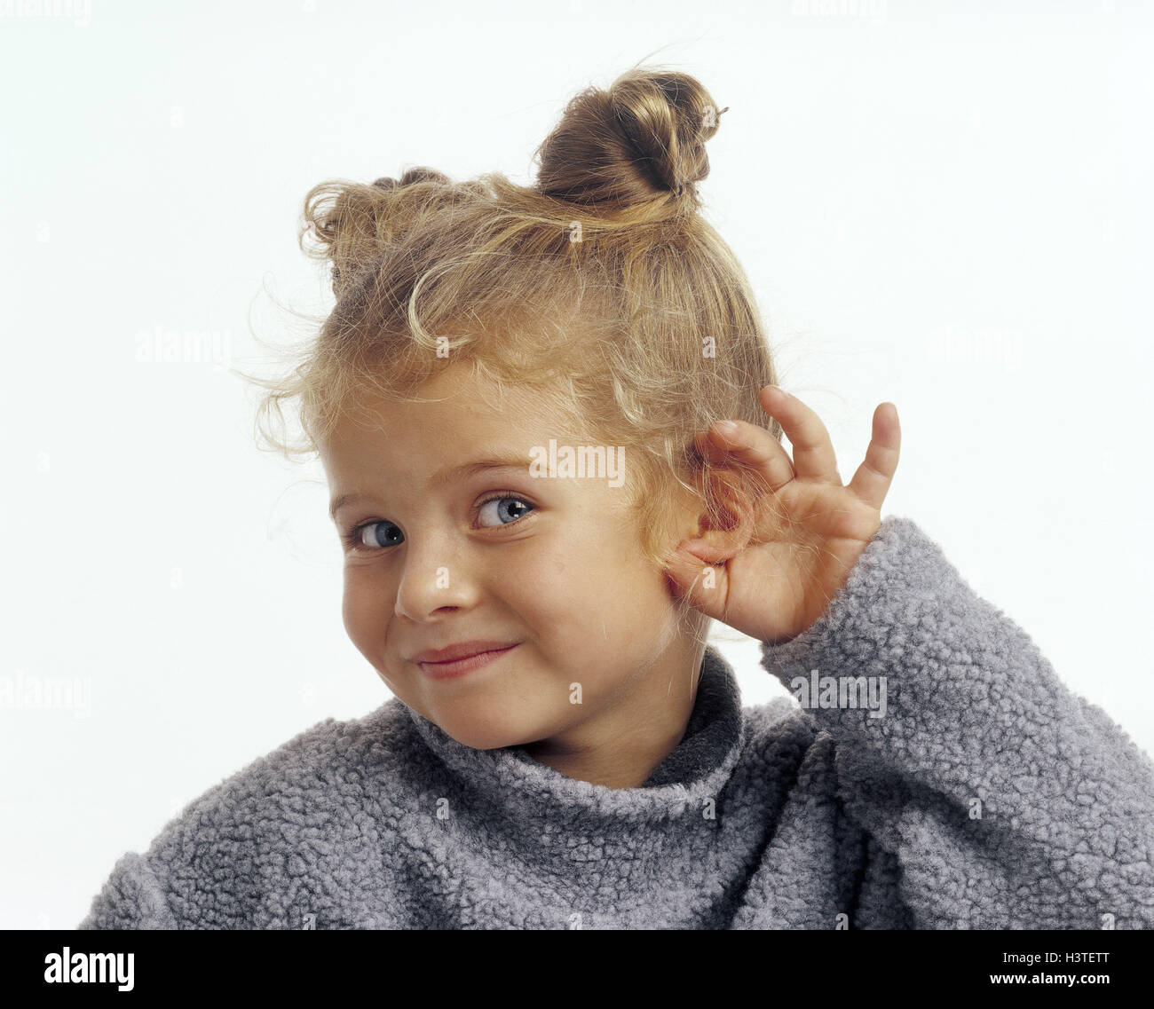 Girls, blond, gesture, hear, portrait, Children, child, childhood ...