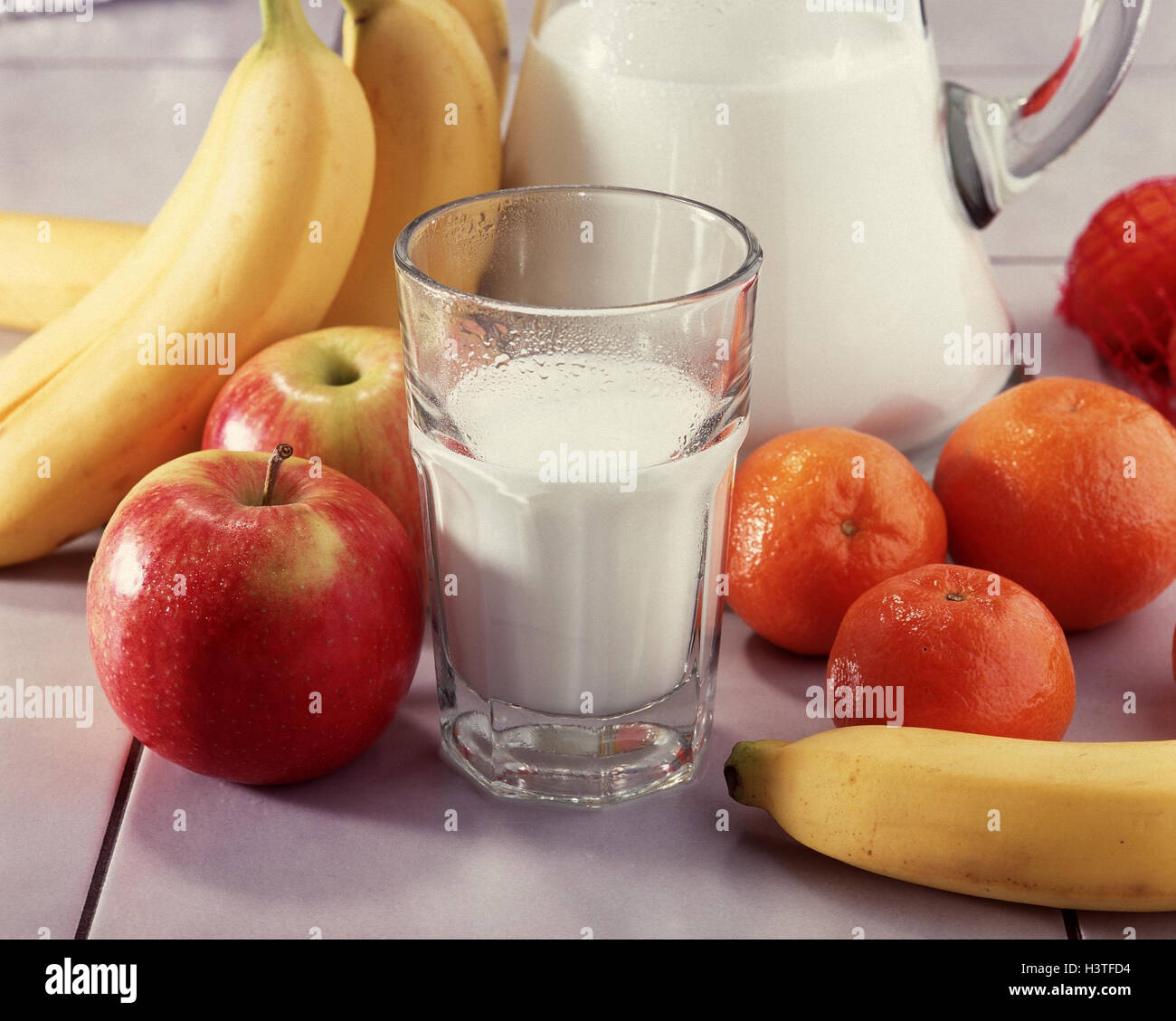 Glass, decanter, milk, fruit product photography, inside, nutrition ...