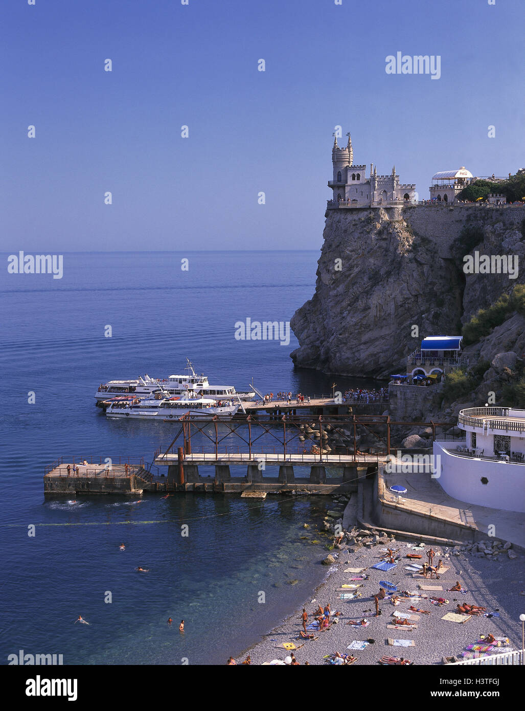 The Ukraine, peninsula the Crimea, close Yalta, bile coast, "deliberate ...