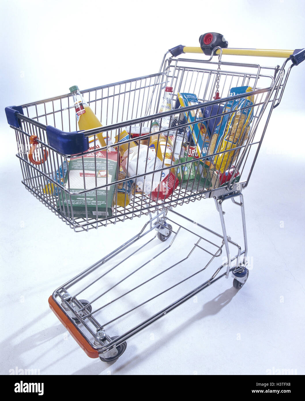 Shopping carts, food, drinks, supermarket, basket goods, purchasing ...