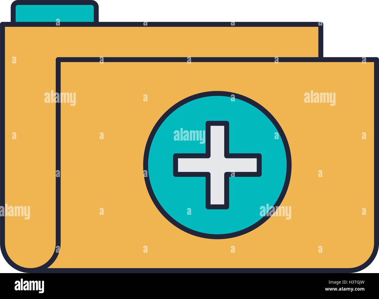 Medical record folder document Stock Vector Images - Alamy