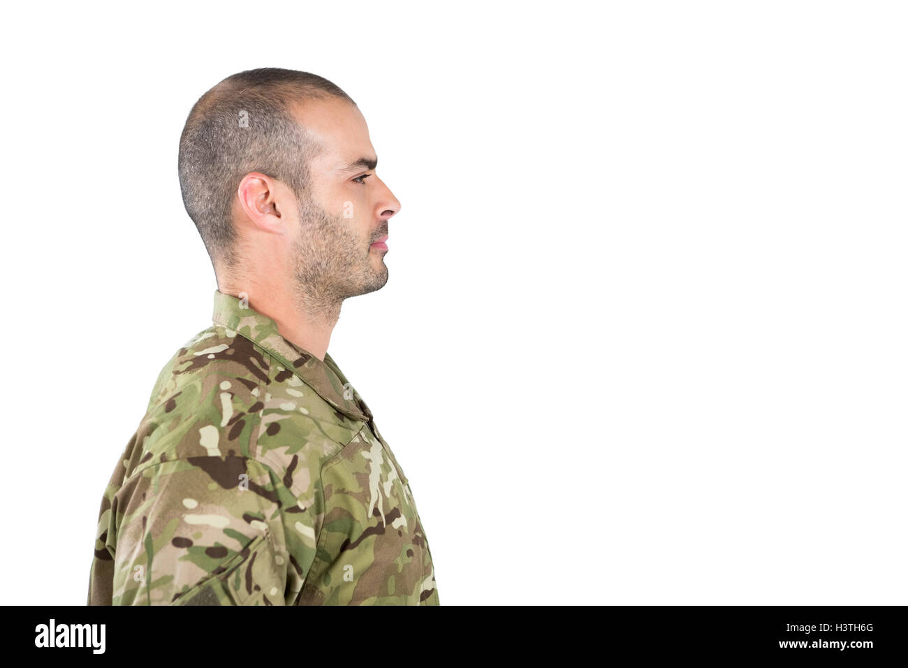 American soldier standing side view hi-res stock photography and images ...