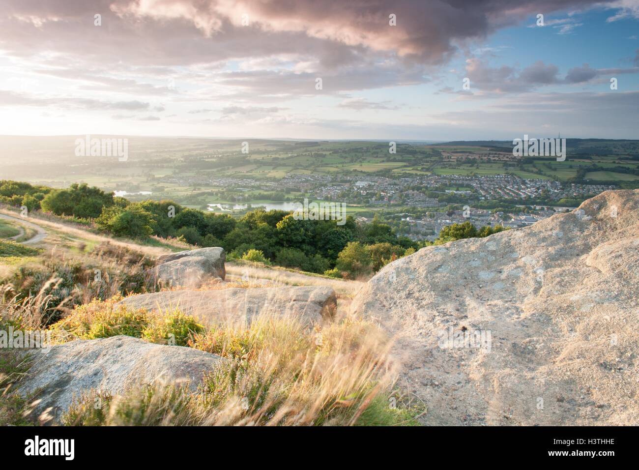 Surprise View above Otley in lower Wharfedale Stock Photo - Alamy