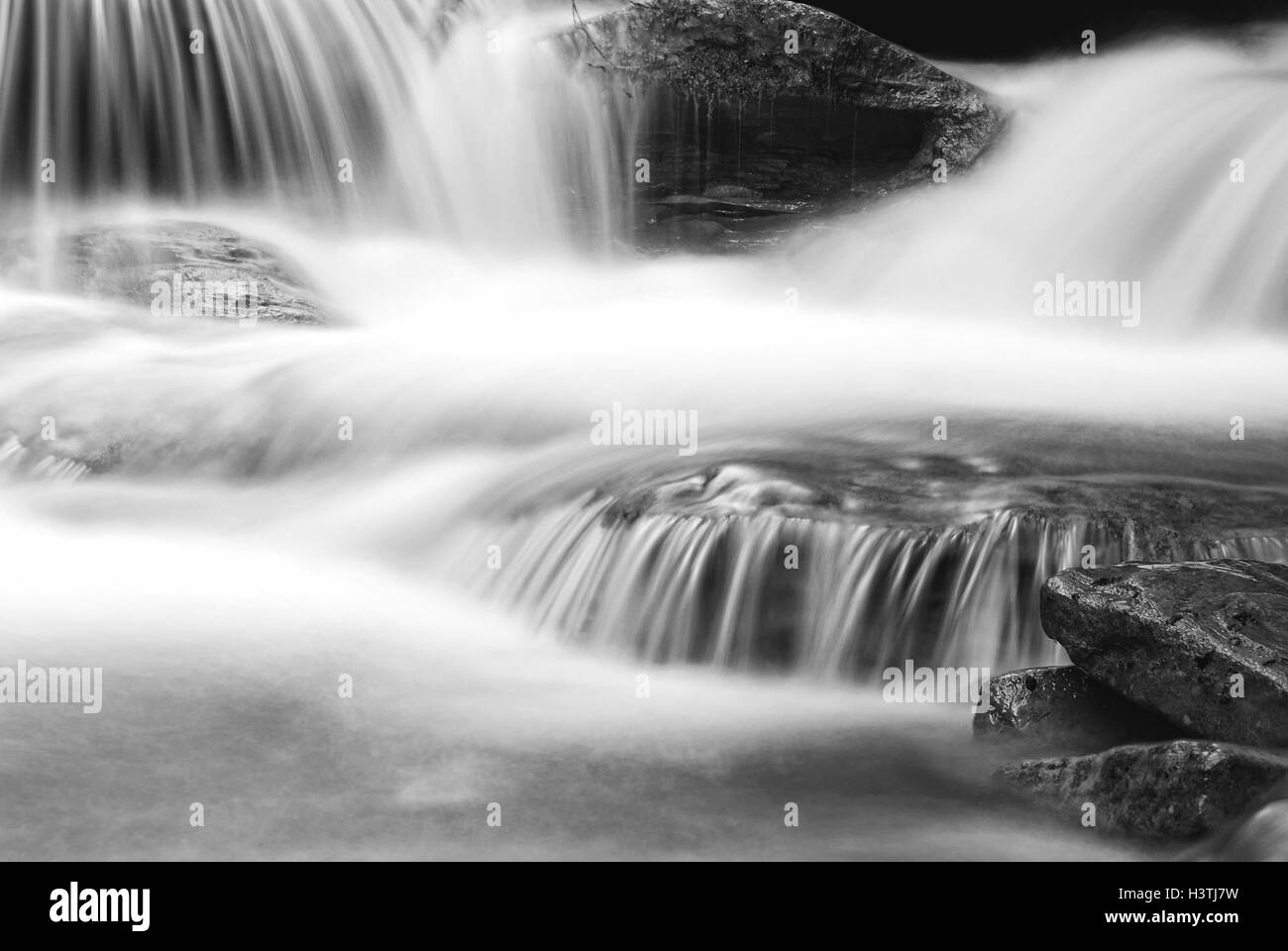 Stream of water black and white hi-res stock photography and images - Alamy