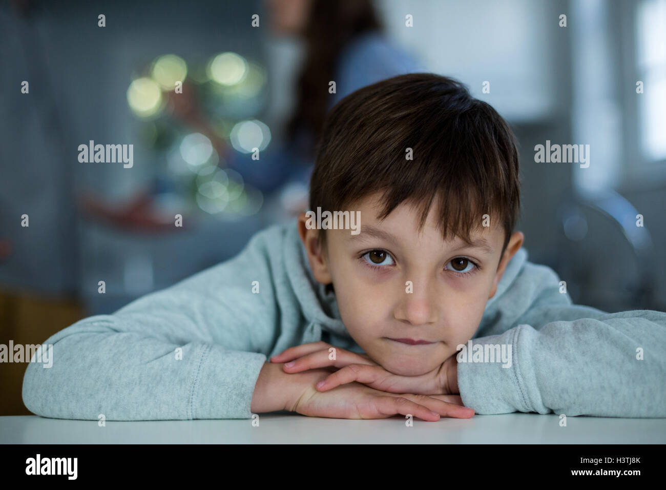 Portrait of innocent boy Stock Photo - Alamy