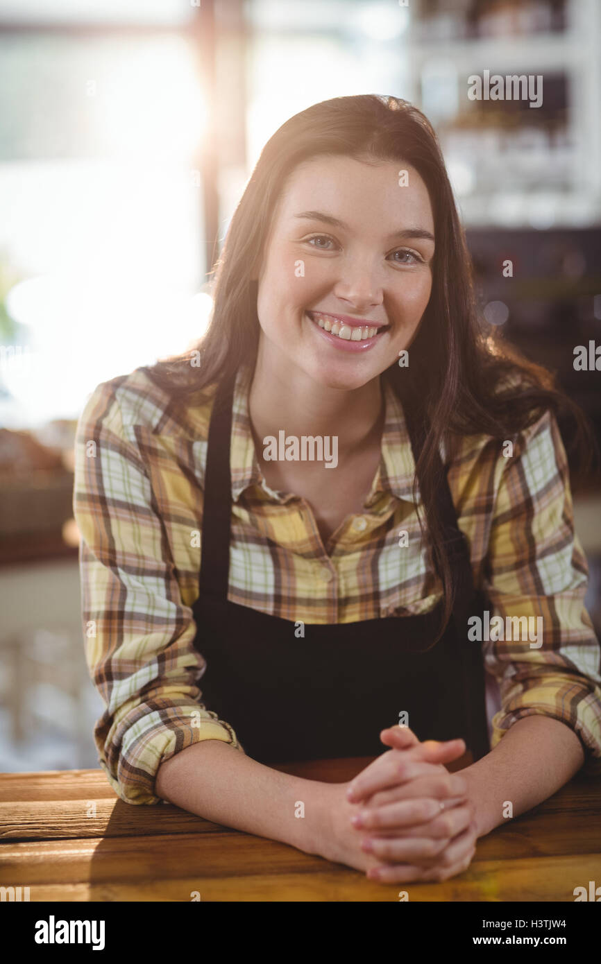 Portrait waitress behind counter hi-res stock photography and images ...