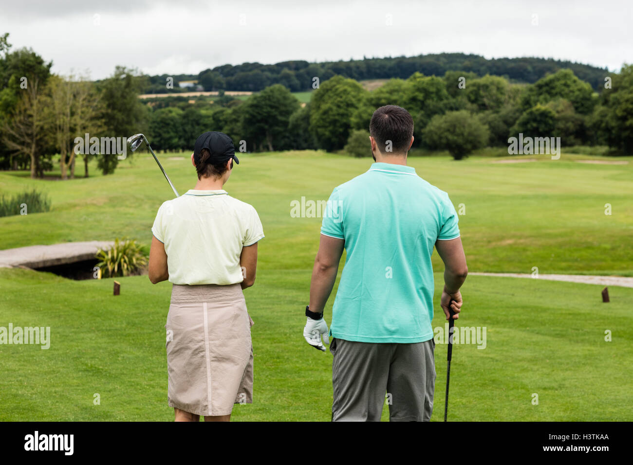 Talking on the golf course hi-res stock photography and images - Alamy