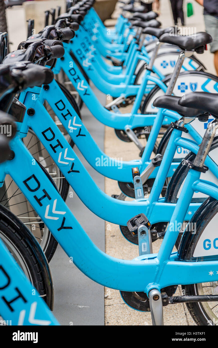 Blue bikes hi-res stock photography and images - Alamy