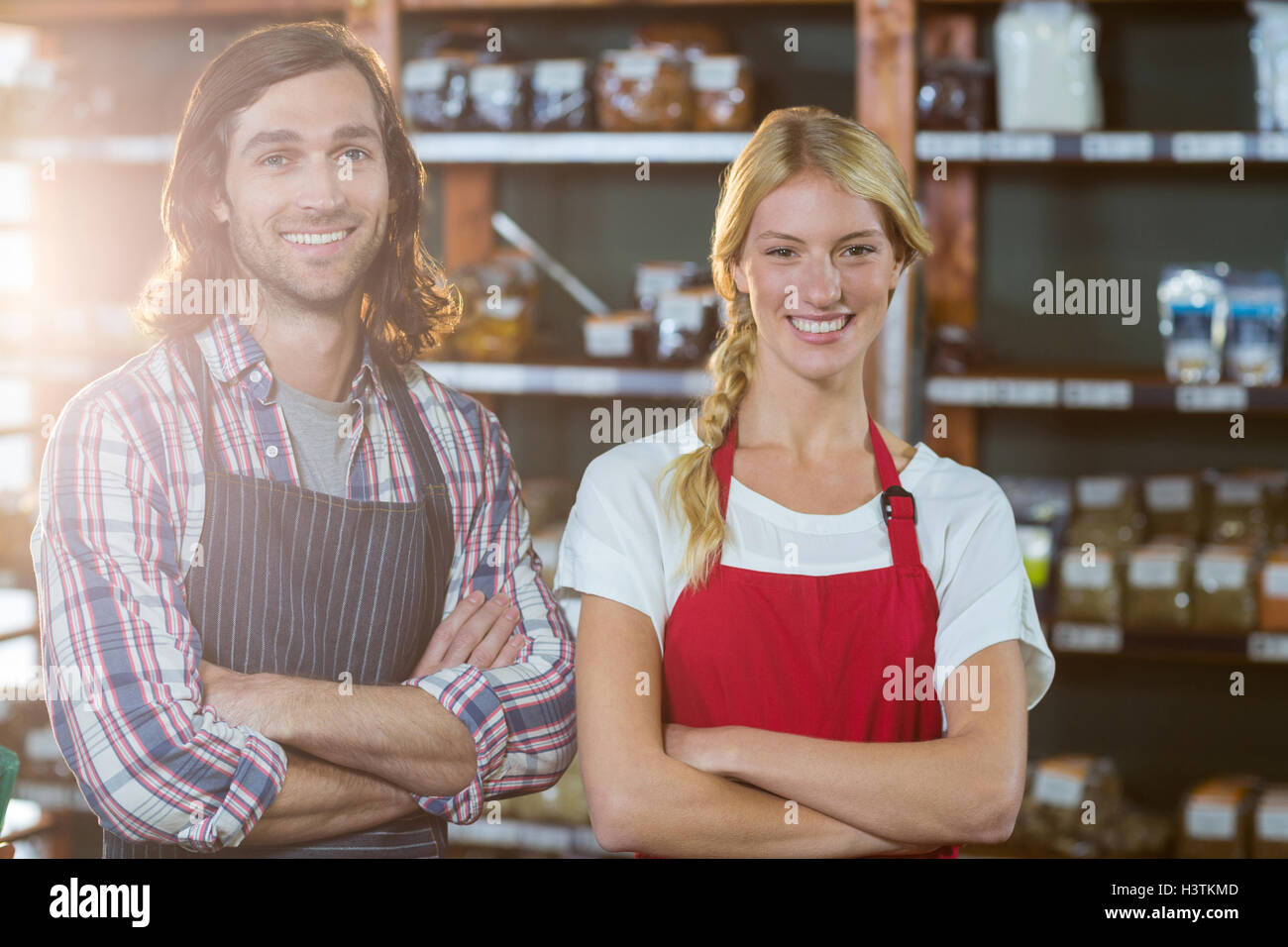 Supermarket salesman salesperson hi-res stock photography and images ...