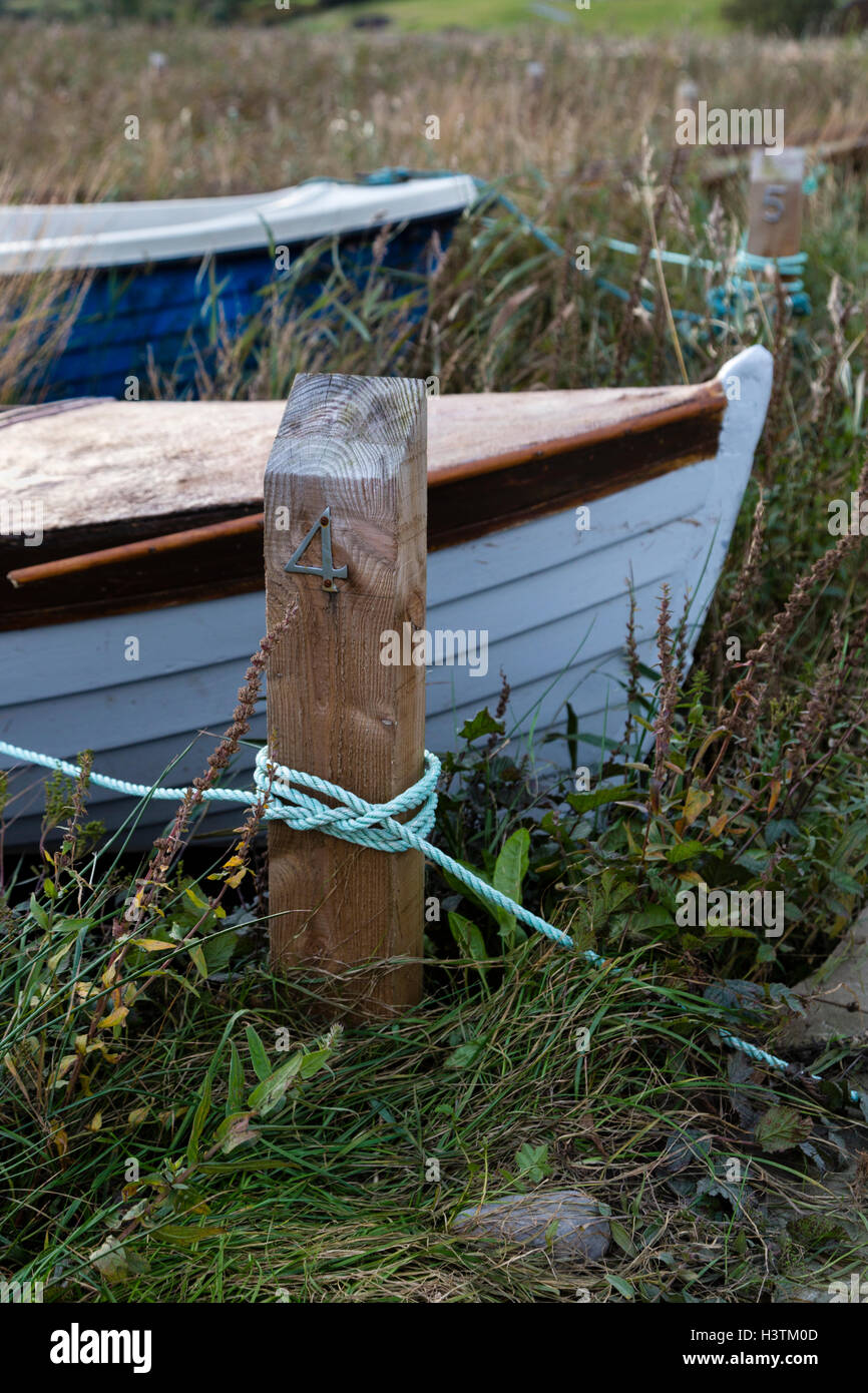 Fishing and rowing boats on Lough Currane, Waterville, Ring of Kerry ...