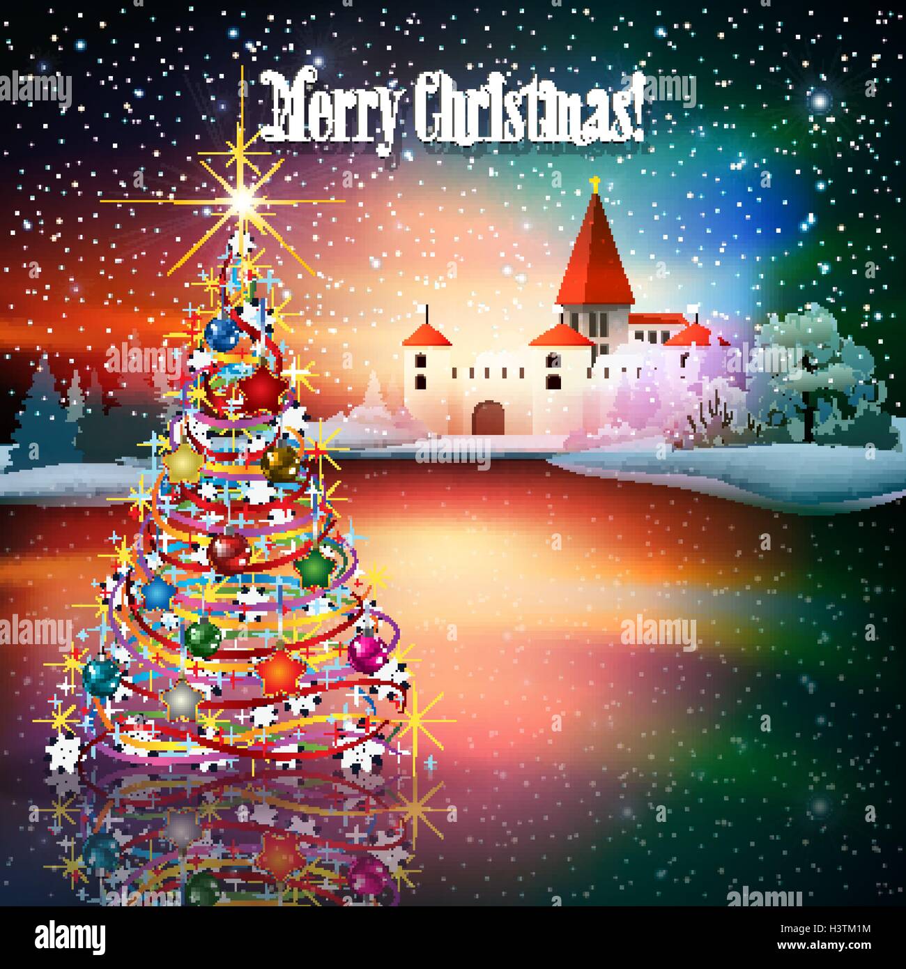 Medieval christmas tree Stock Vector Images - Alamy