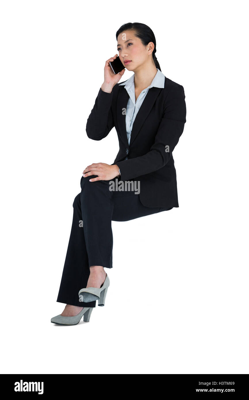 Professional woman talking on smartphone Cut Out Stock Images ...