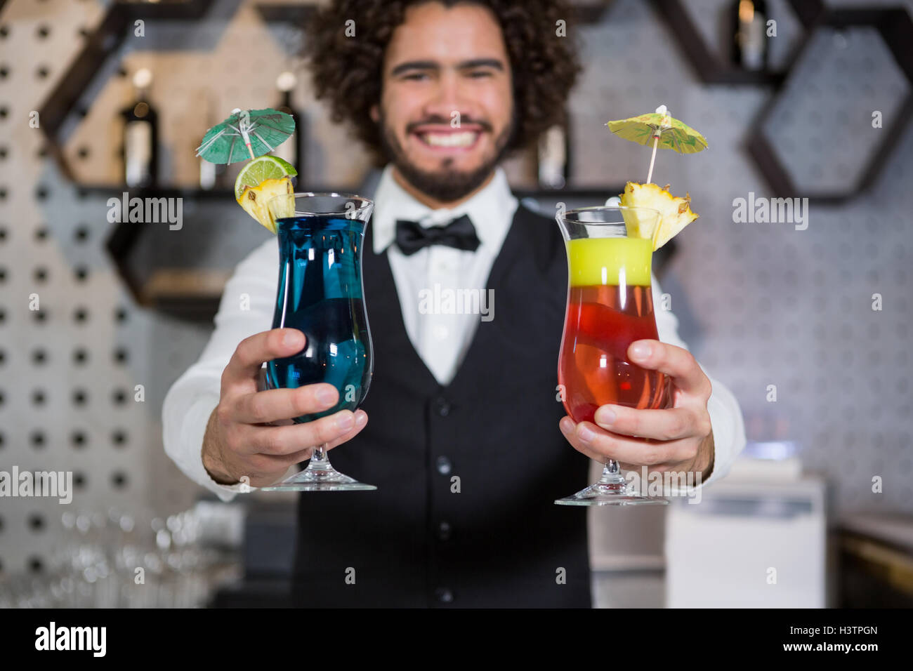 Bartender Serving Two High Resolution Stock Photography and Images - Alamy
