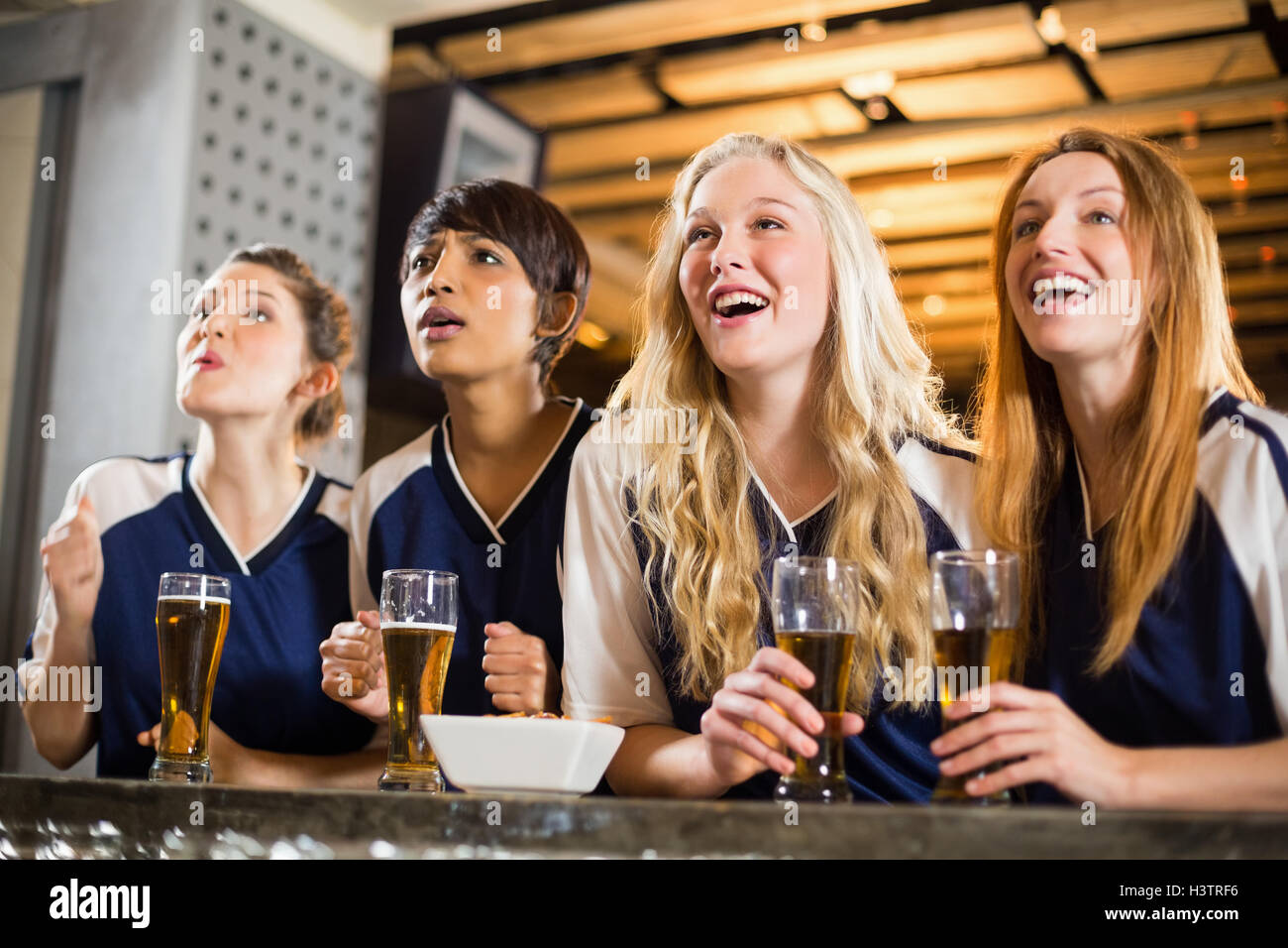 Female football fan hi-res stock photography and images - Alamy