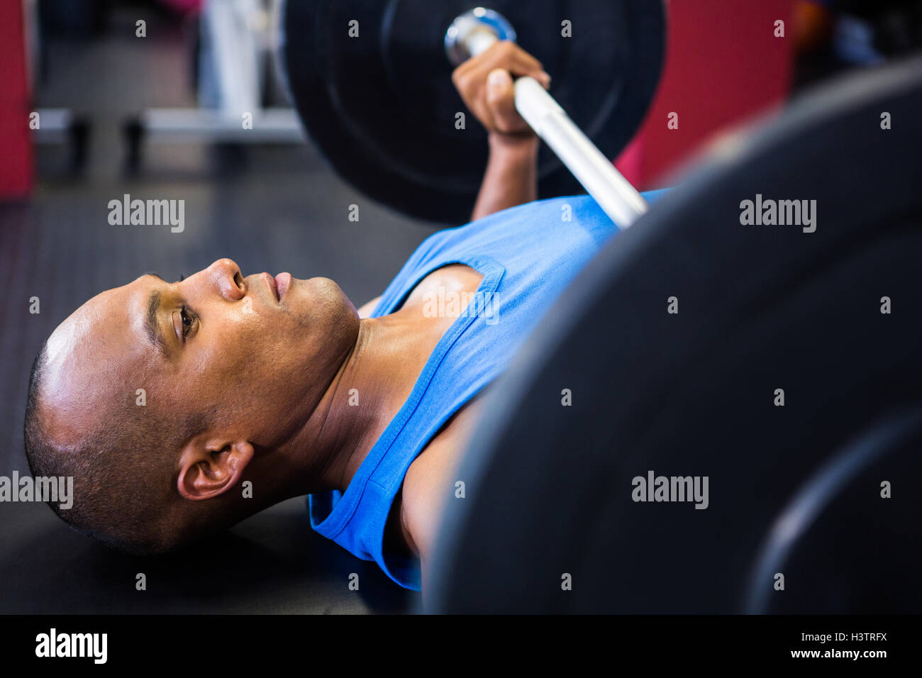 Determined male athlete muscular hi-res stock photography and images ...