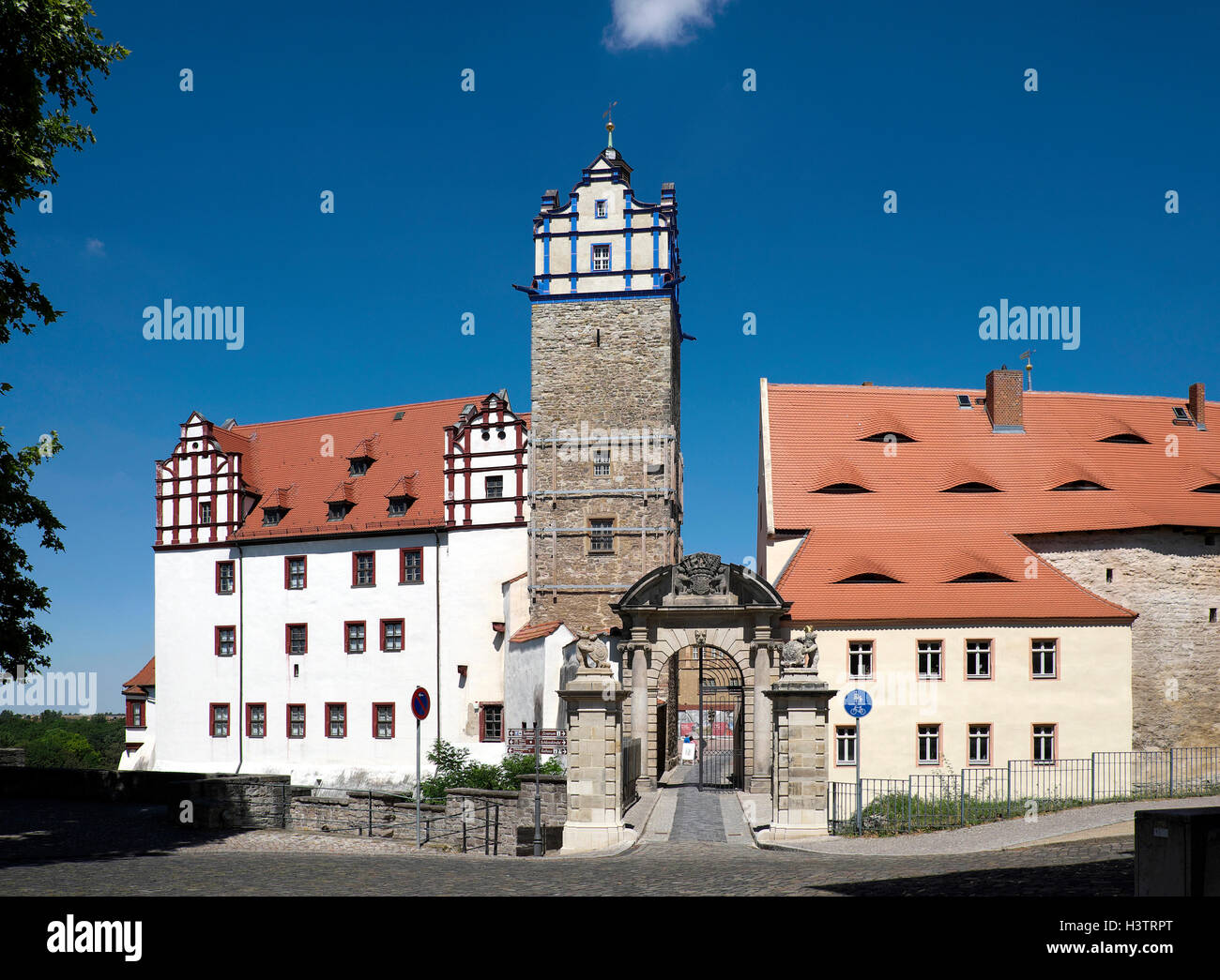 Schloss Bernburg Castle, Bernburg, Saxony-Anhalt, Germany Stock Photo ...