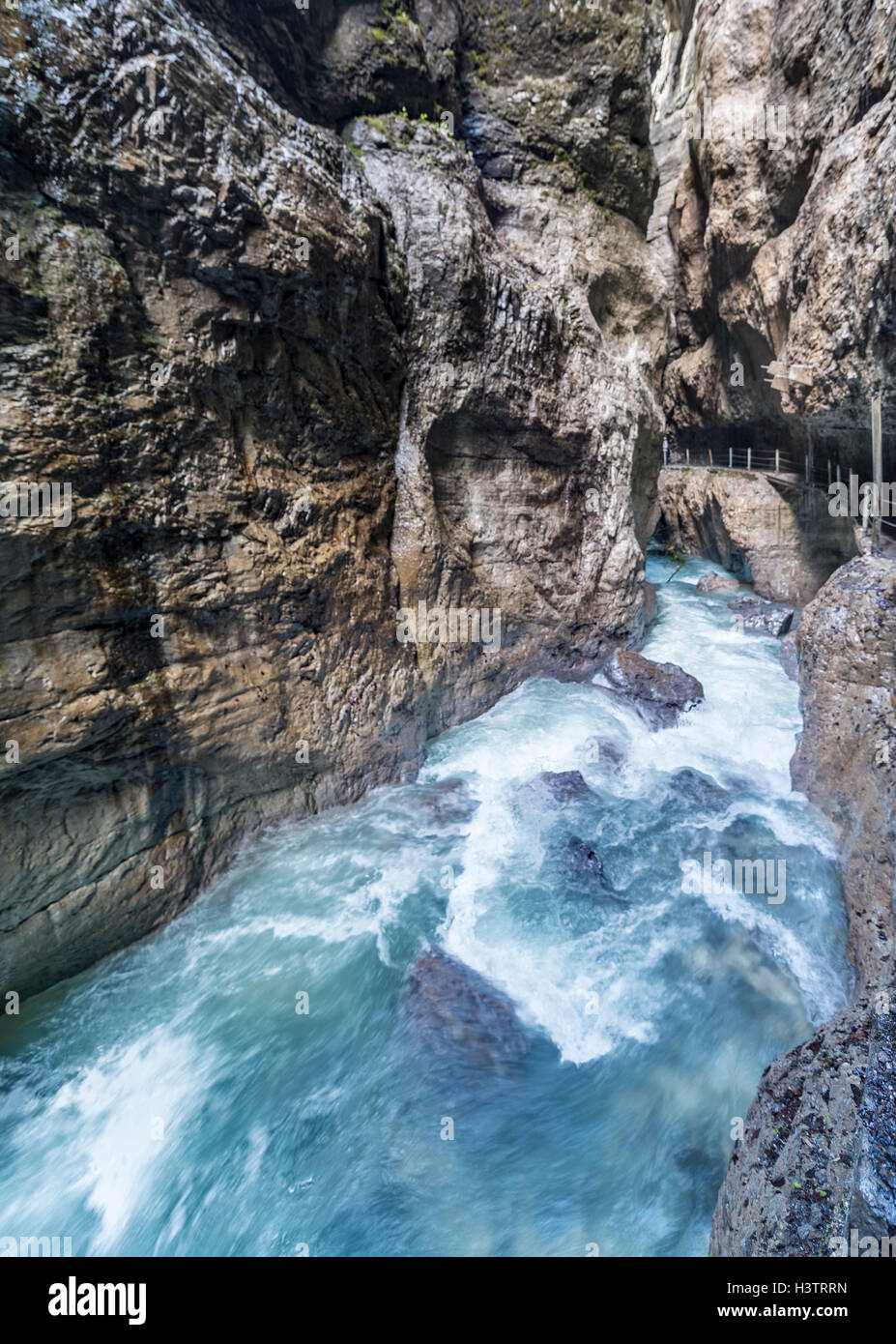 People at partnachklamm gorge hi-res stock photography and images - Alamy