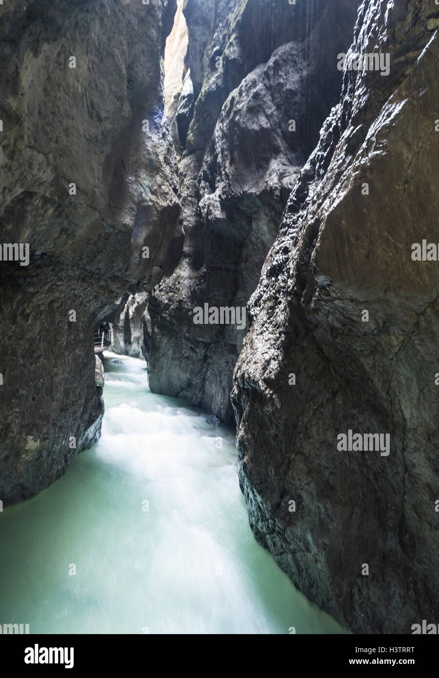 Partnach River, Partnach Gorge, Partnachklamm, Garmisch-Partenkirchen ...