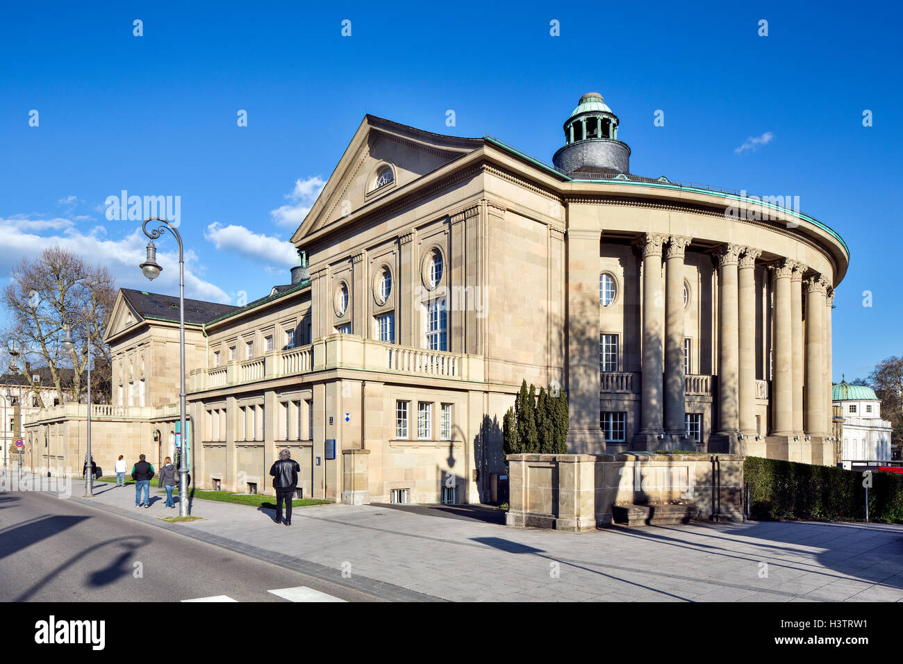 Kursaal building or Regentenbau, spa garden, Bad Kissingen District ...