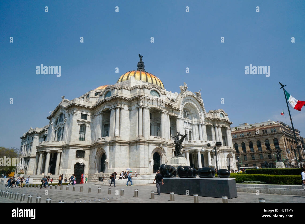 Bellas Artes building in Alameda Park in Mexico City, Mexico Stock ...