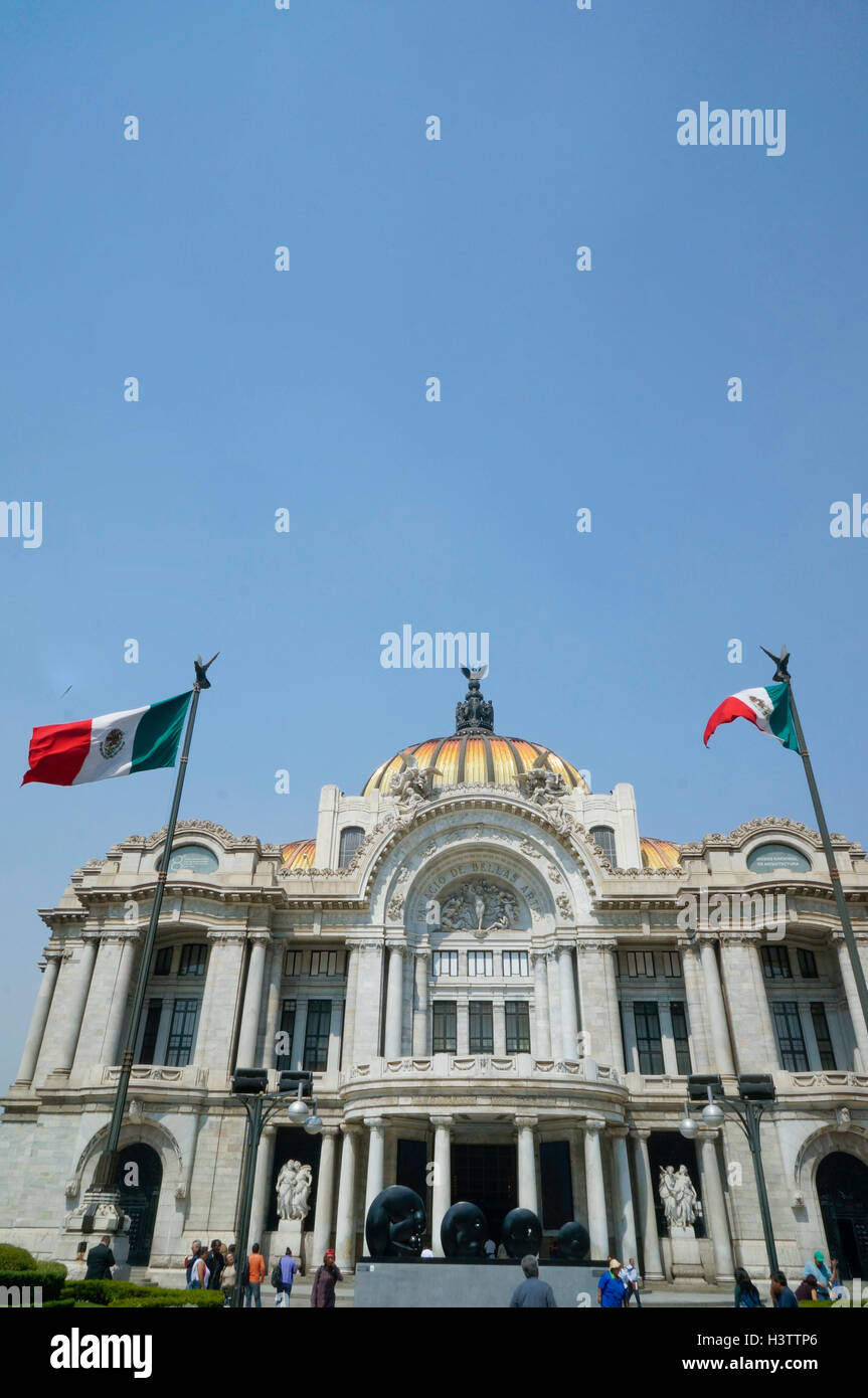Bellas Artes building in Alameda Park in Mexico City, Mexico Stock ...
