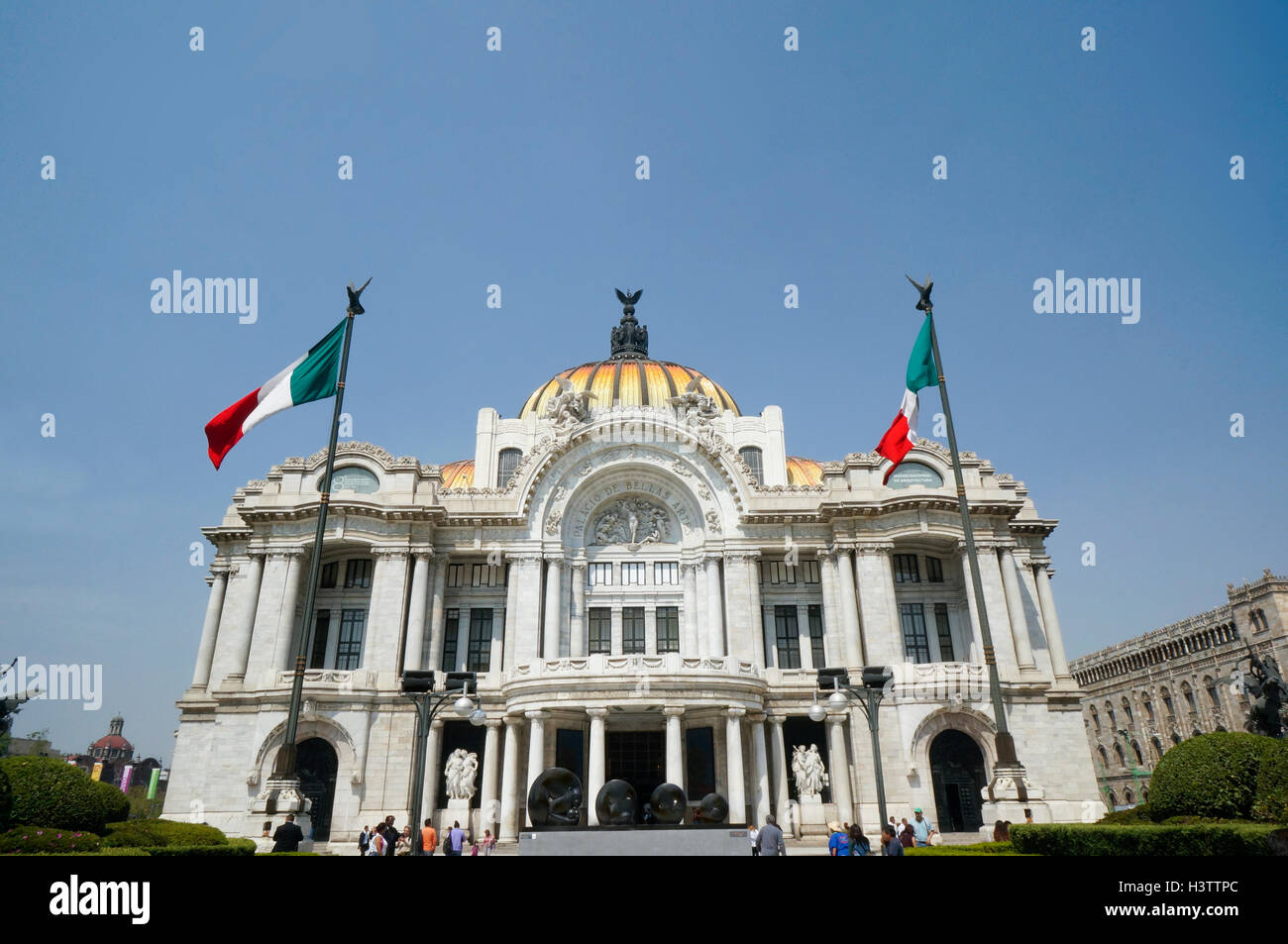 Bellas Artes building in Alameda Park in Mexico City, Mexico Stock ...