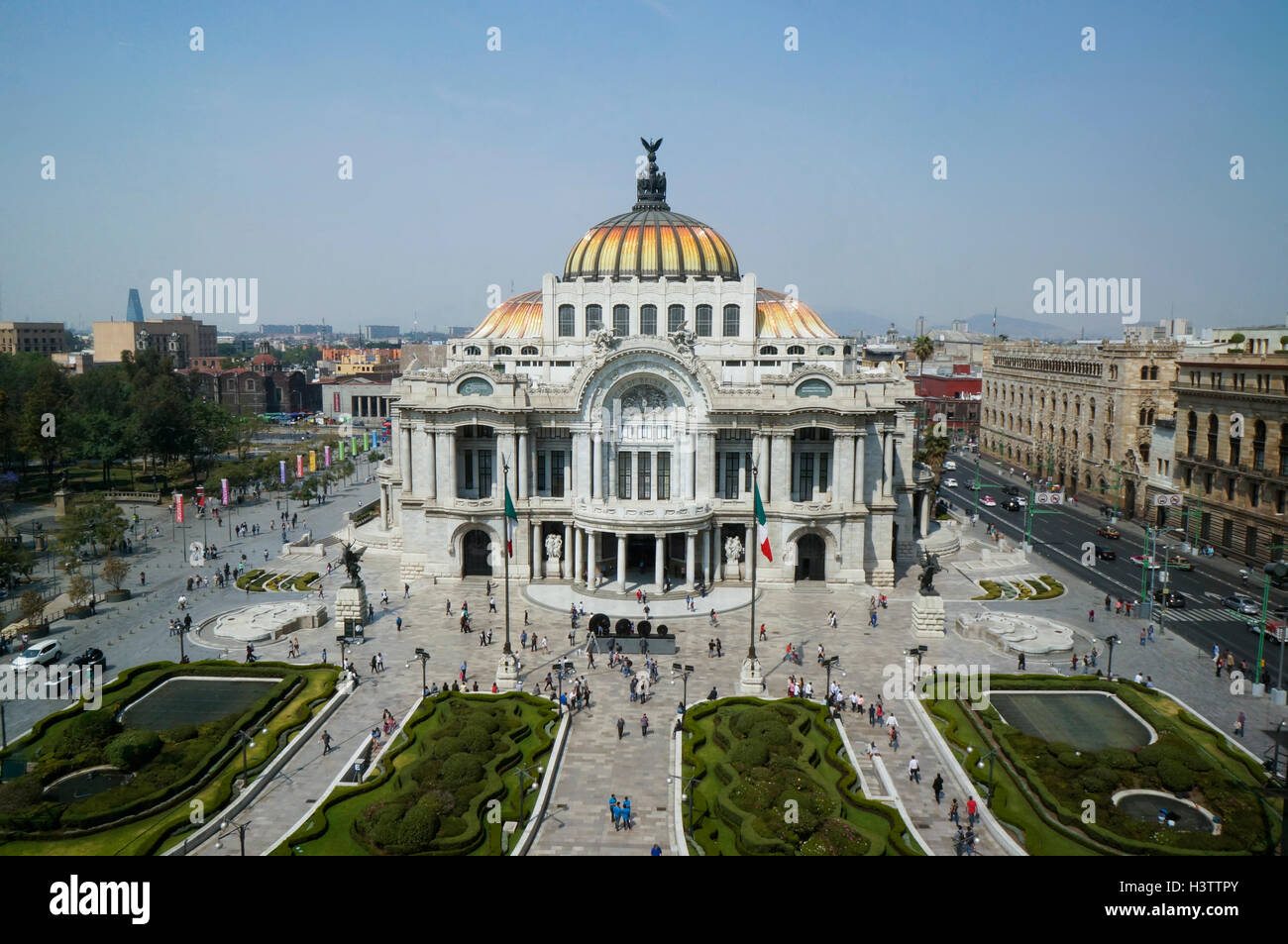 Bellas Artes building in Alameda Park in Mexico City, Mexico Stock ...