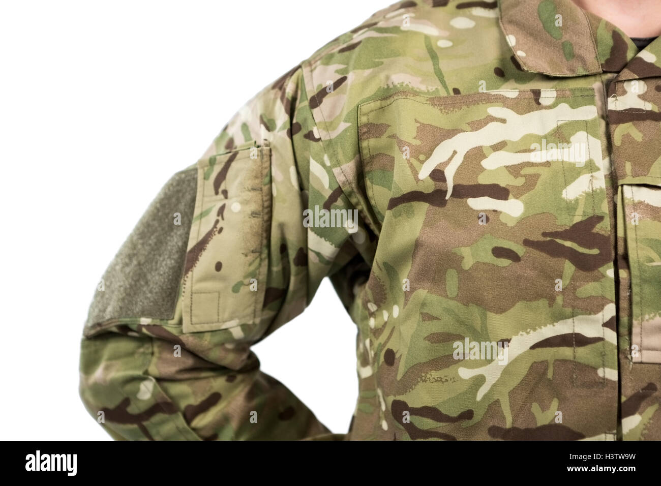 Mid section of soldier Stock Photo - Alamy