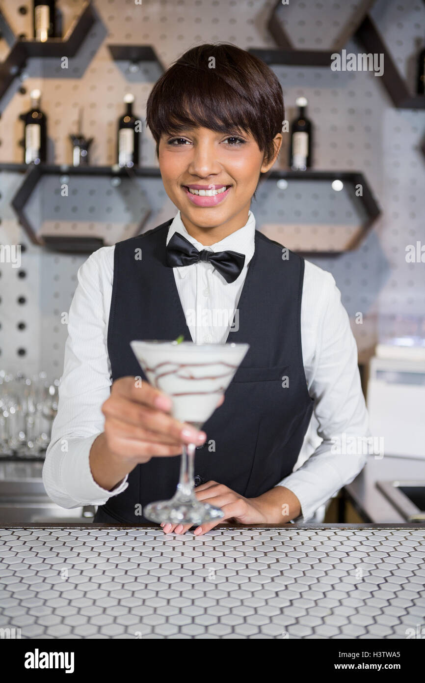 Attractive cocktail waitress hi-res stock photography and images - Alamy