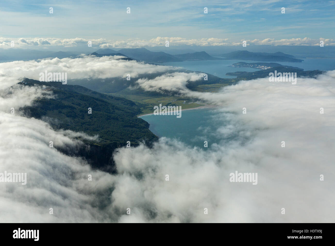 Avacha Bay in Pacific Ocean on the southeastern coast of Kamchatka ...
