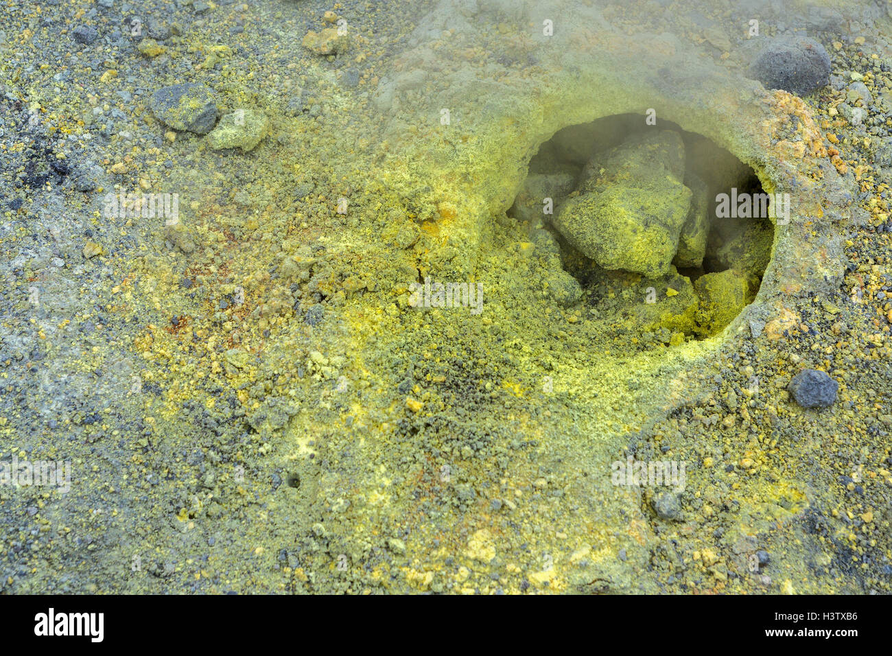 Fumarole activity in crater of Mutnovsky volcano Stock Photo - Alamy
