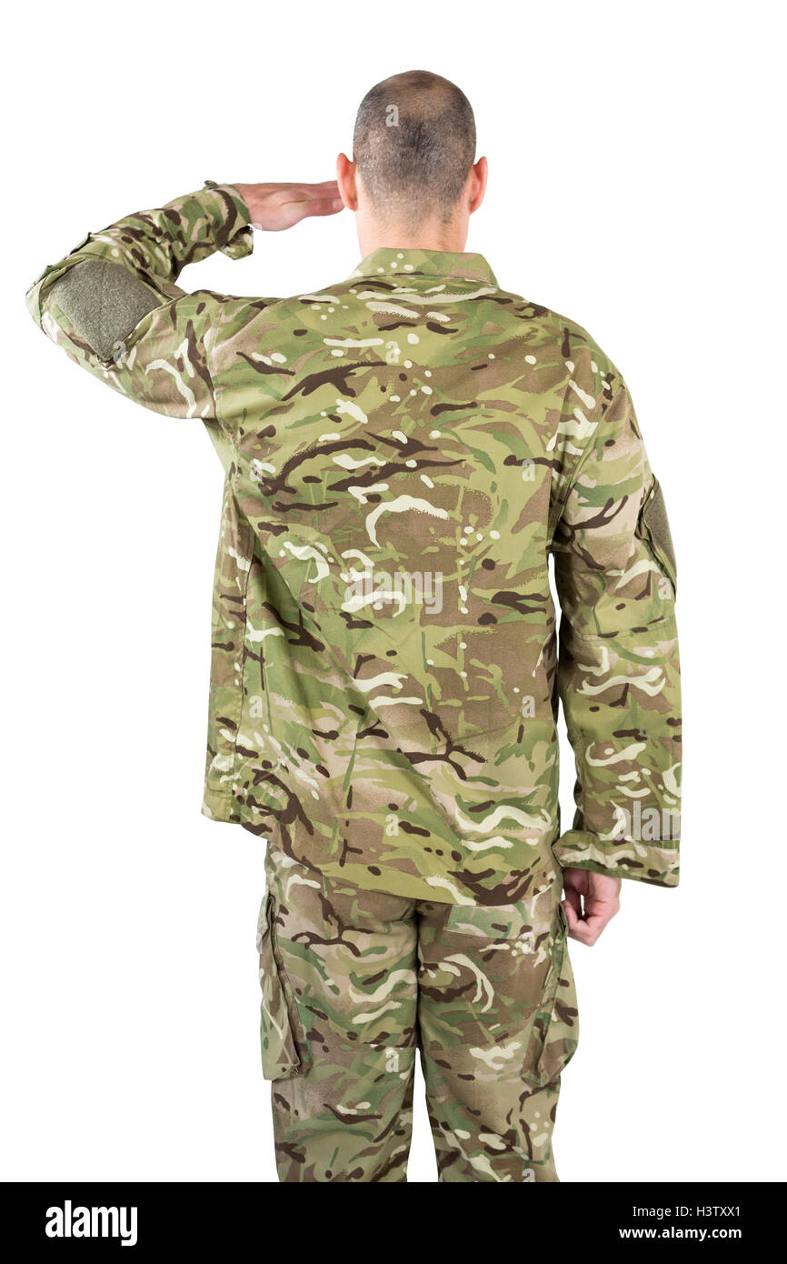 Rear view of soldier hi-res stock photography and images - Alamy