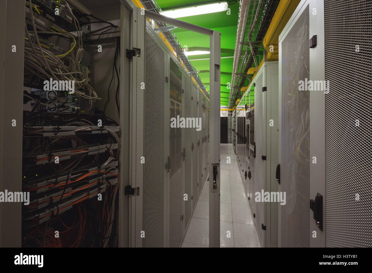 View of rack mounted server Stock Photo - Alamy