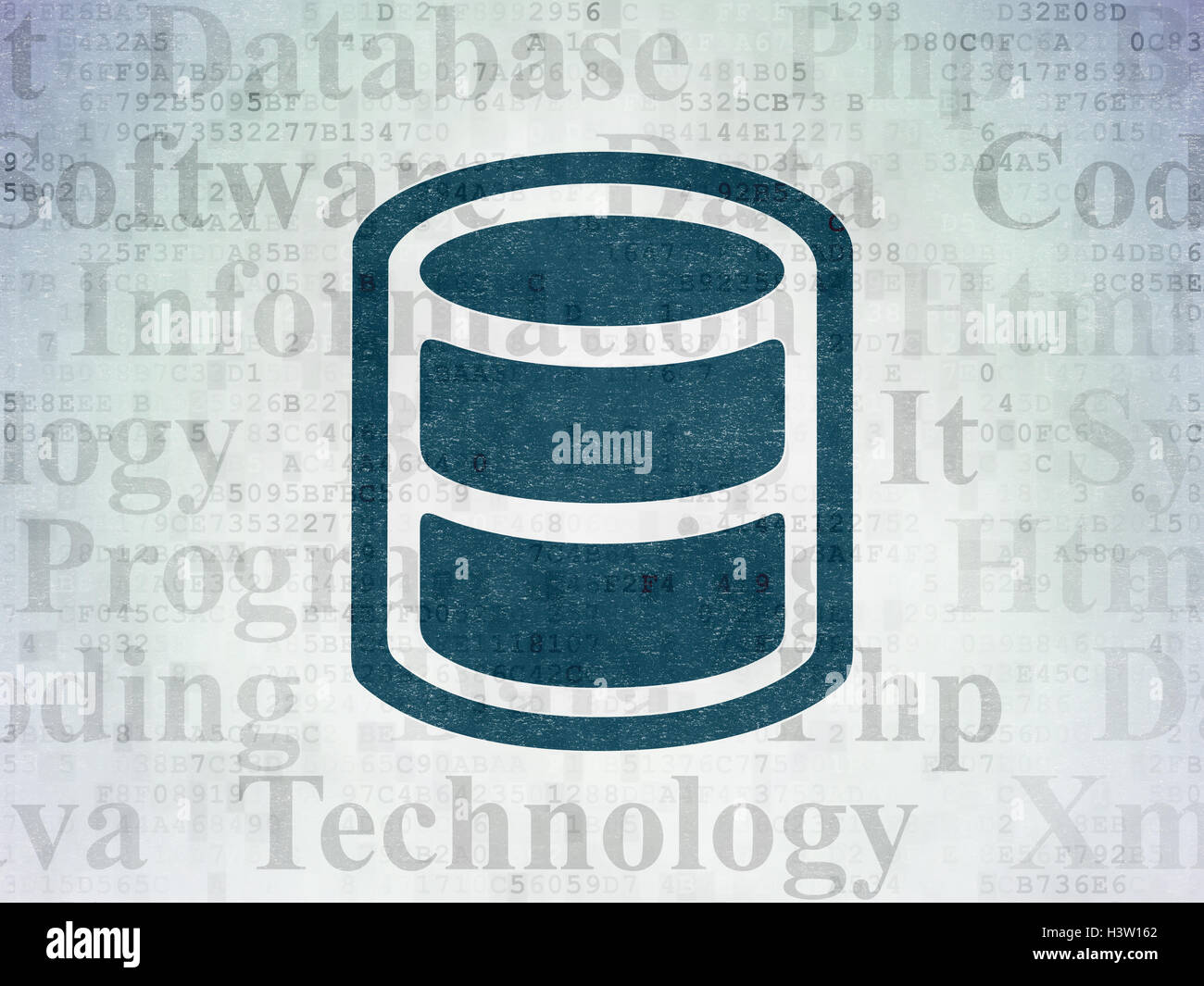 Database concept: Database on Digital Data Paper background Stock Photo ...