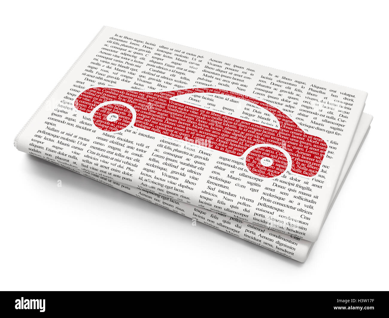 Travel concept: Car on Newspaper background Stock Photo - Alamy