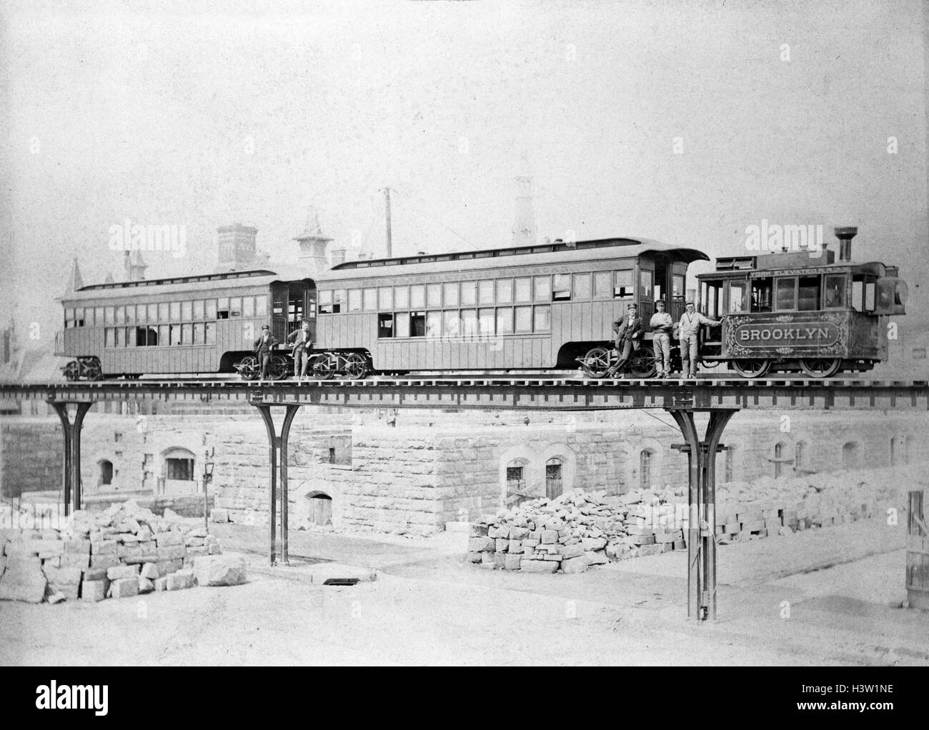 1880s new york city steam train High Resolution Stock Photography and ...