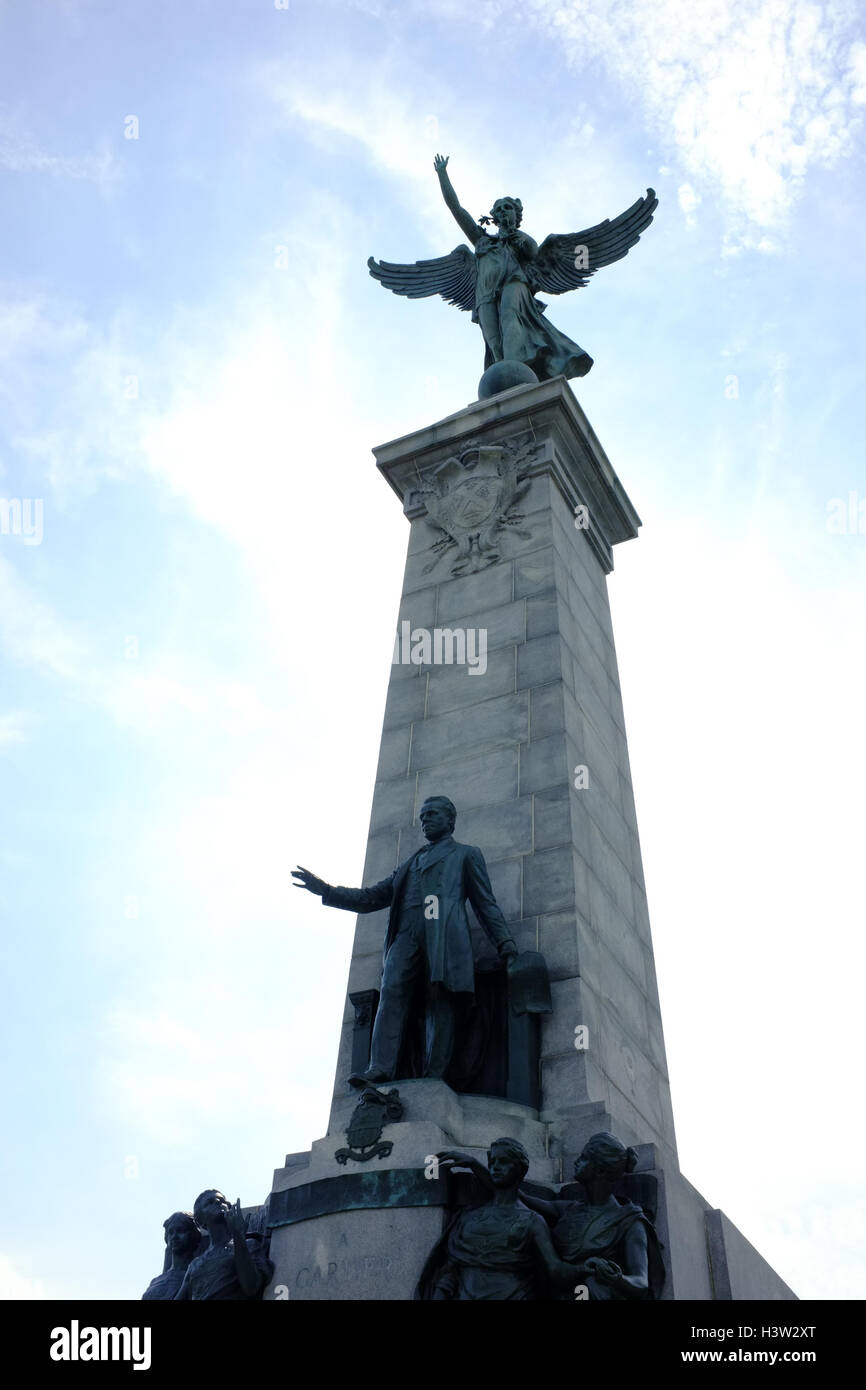 The George étienne Cartier Monument In Montreal Quebec Canada Stock