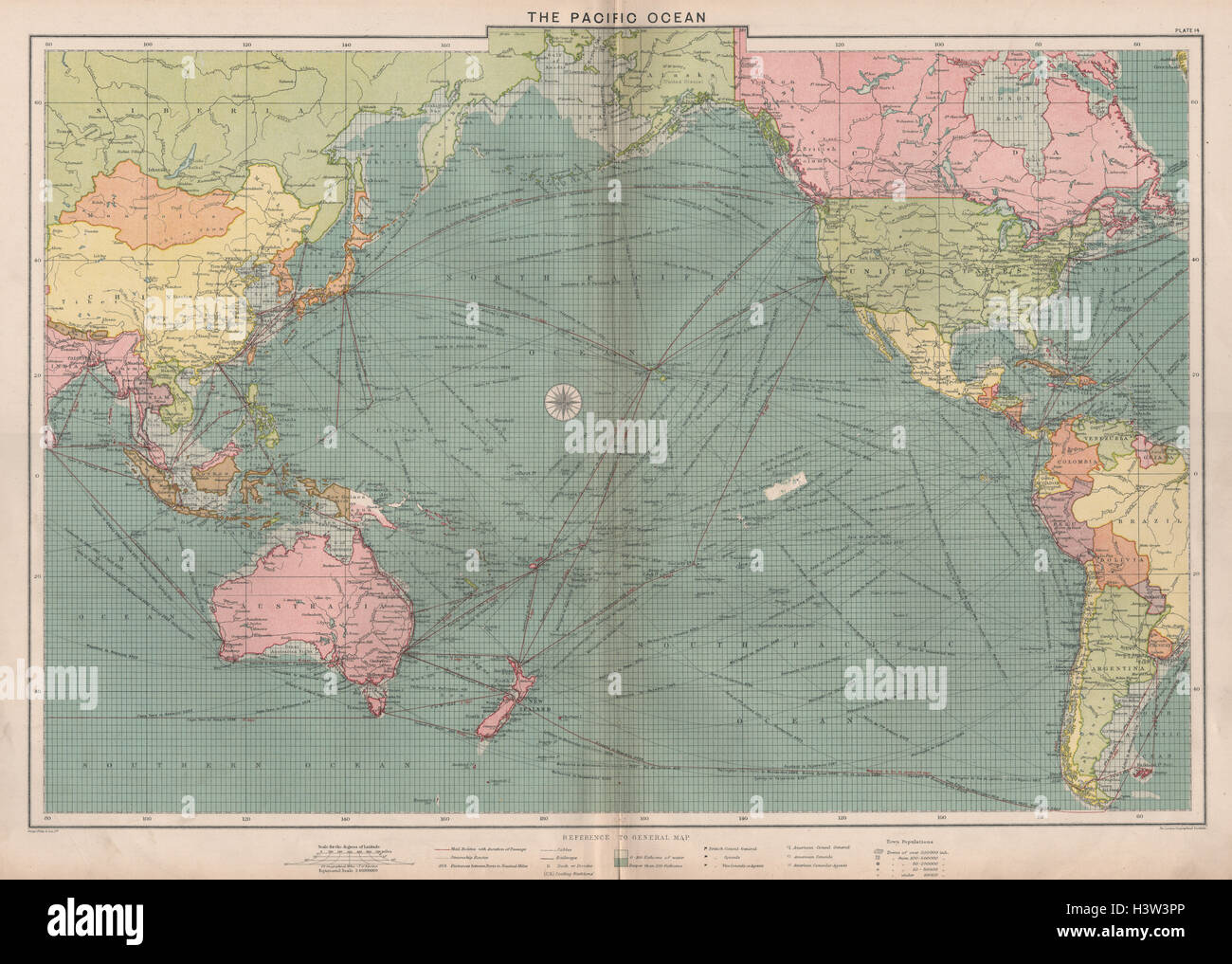 Pacific ocean chart hi-res stock photography and images - Alamy