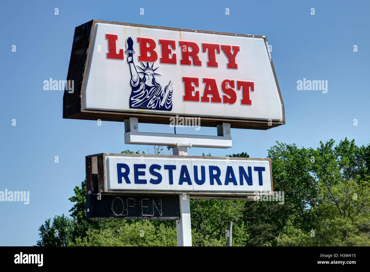 Liberty East Restaurant in Charlotte NC Stock Photo - Alamy