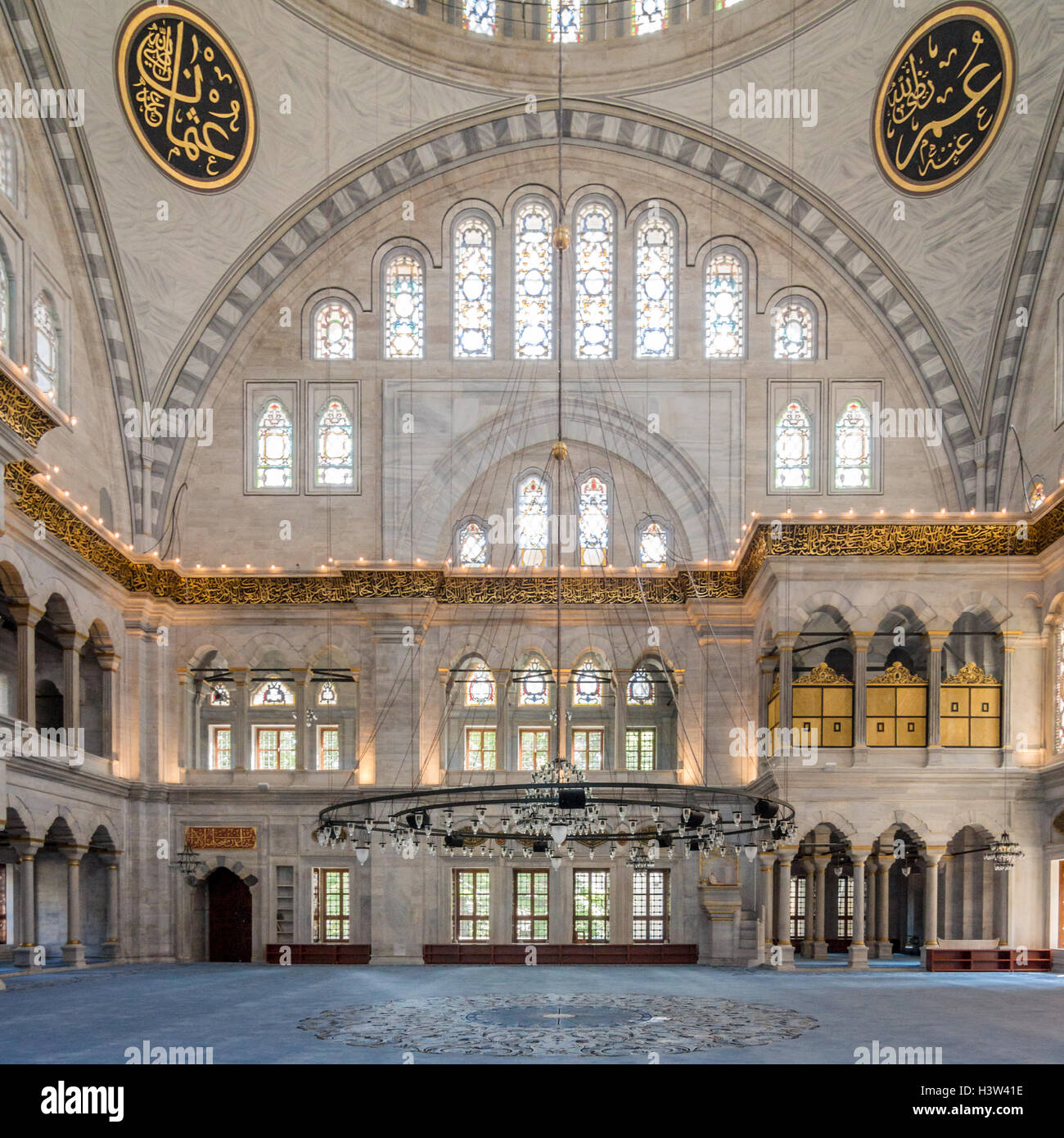 Nuruosmaniye Mosque, an example of the Ottoman Baroque style, in ...