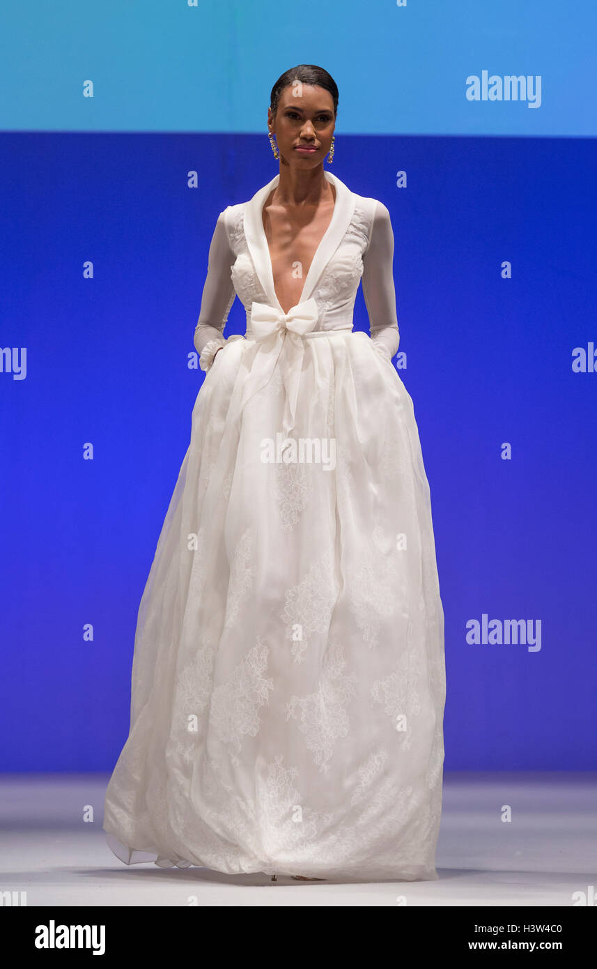 New York, NY USA - October 9, 2016: Model walks runway for Israeli ...