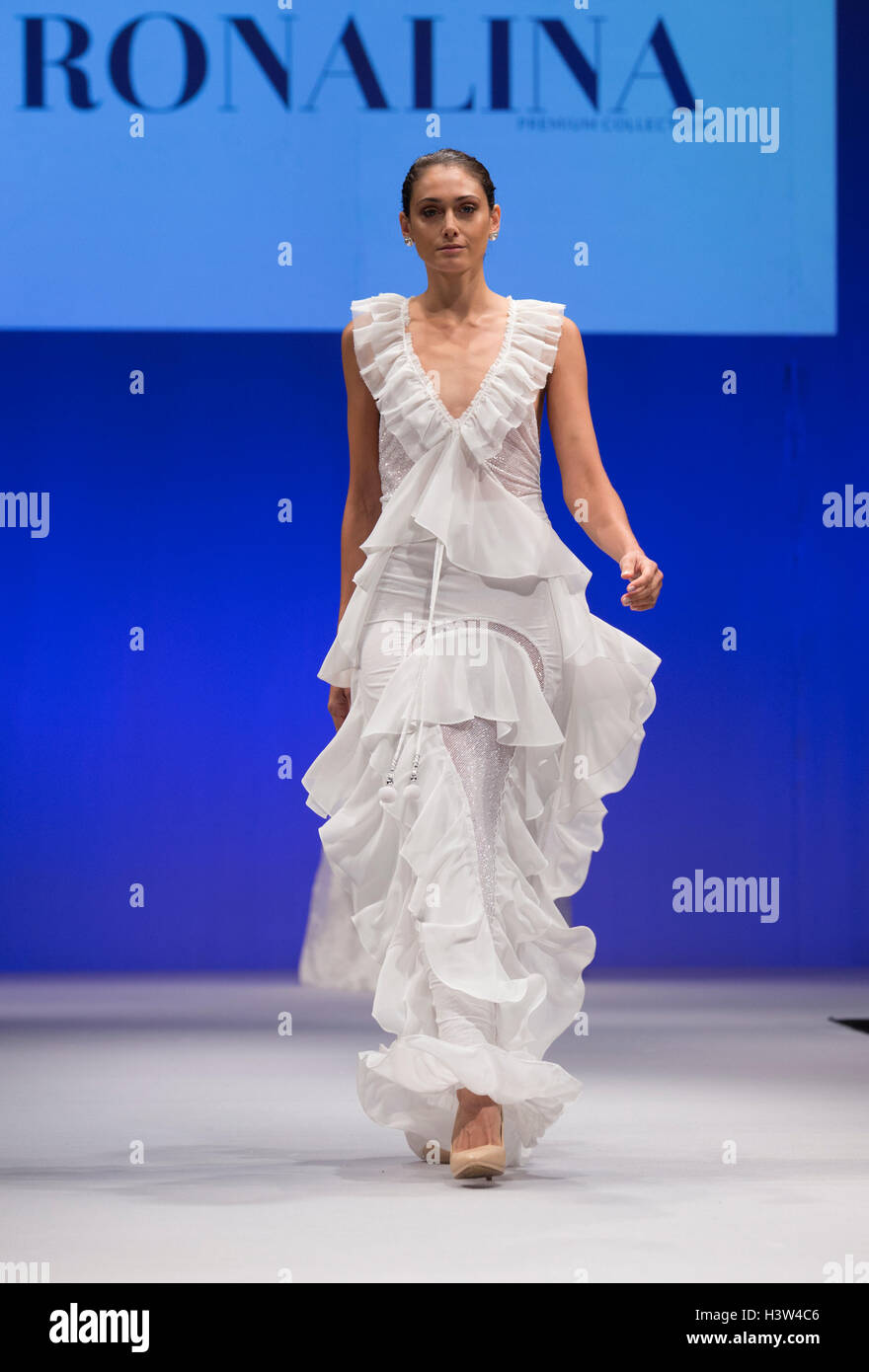 New York, NY USA - October 9, 2016: Model walks runway for Israeli ...
